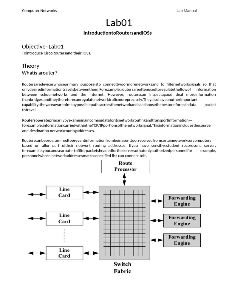 Cisco Router and IOS Introduction Lab | PDF | Router (Computing) | Booting
