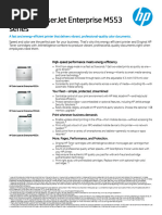 HP M605 Datasheet | PDF | Printer (Computing) | Microsoft Windows