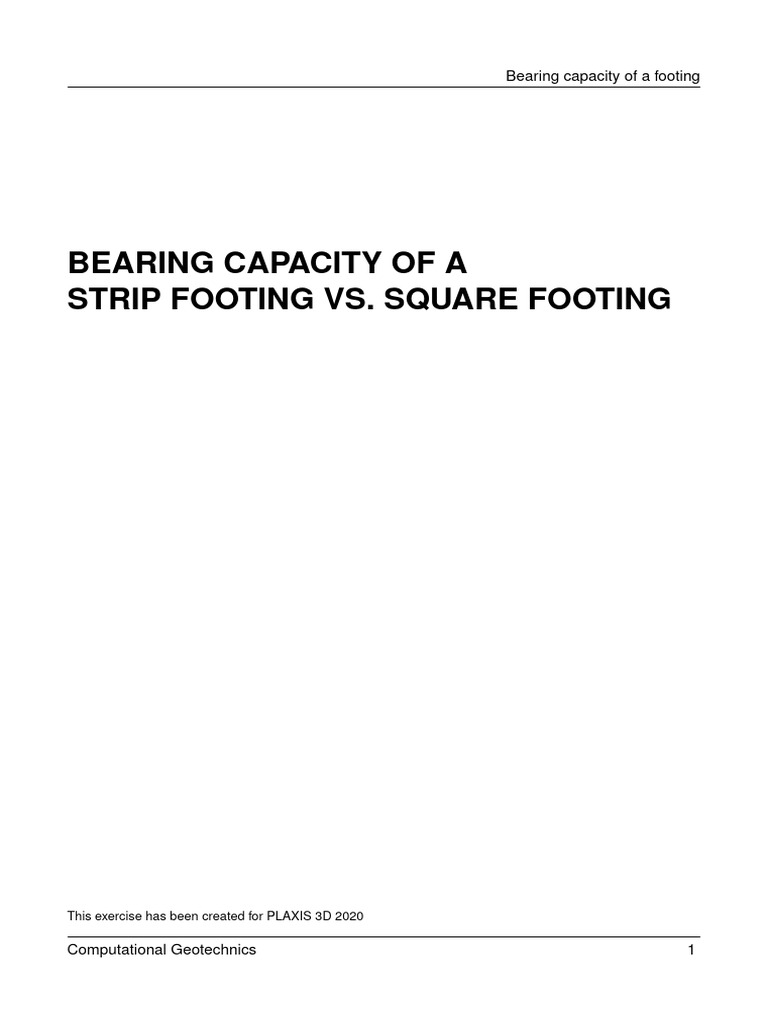 Geotechnical Footing Analysis Guide | PDF | Geotechnical Engineering ...