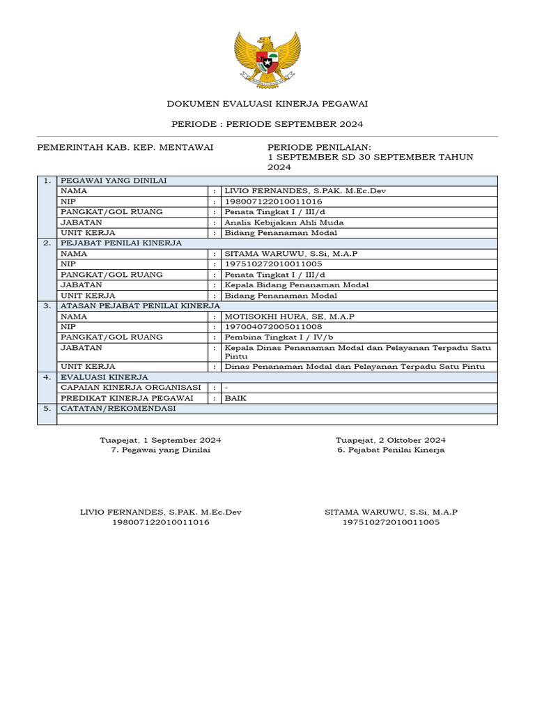SKP Septemb. 2024 2 | PDF | Karier & Perkembangan | Bisnis