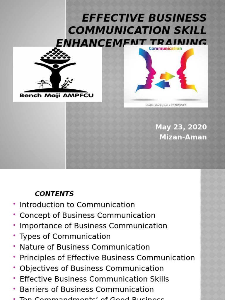 Effective Business Communication Skill Enhancement | PDF ...