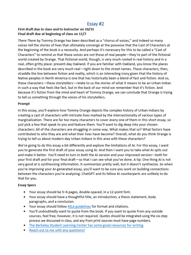 Essay Prompt 2 | PDF | Artificial Intelligence | Intelligence (AI ...