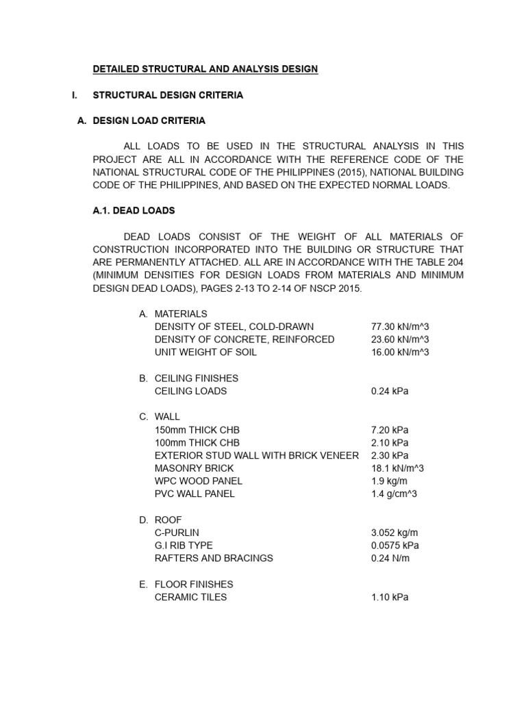 Structural Design Criteria Overview | PDF | Building Technology | Real Estate