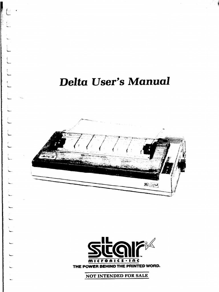 Delta User's Manual: The Pdwer Behindthe Printed Word | PDF | Printer (Computing) | Radio