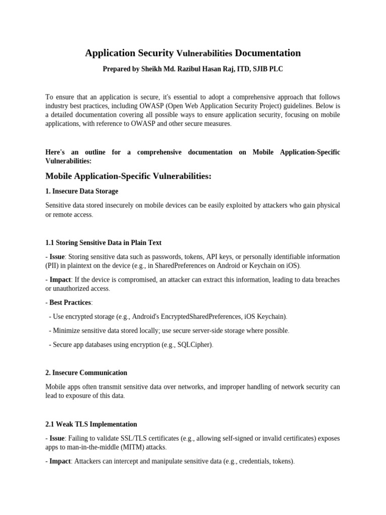 Mobile App Security Vulnerabilities Guide | PDF | Transport Layer Security | Security