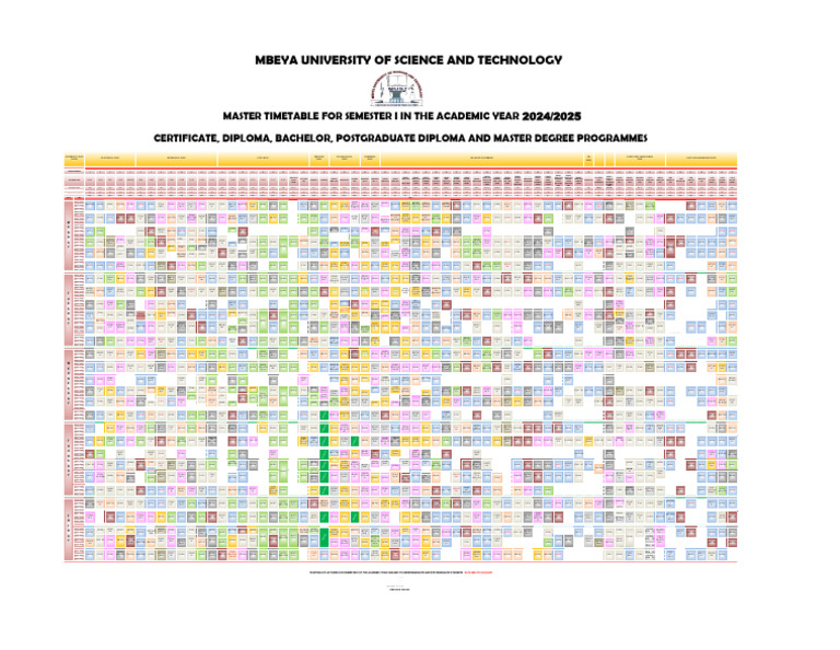 Timetable 20 | PDF | Diploma | Libraries