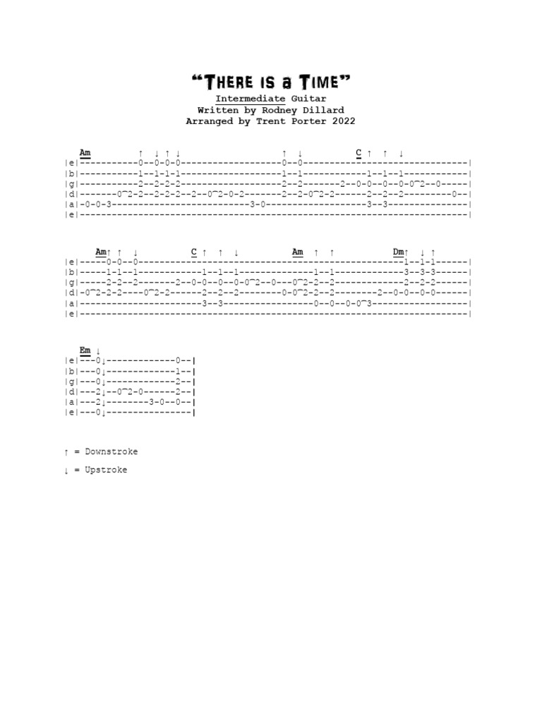 There Is A Time - Int - GTR | PDF | Computers