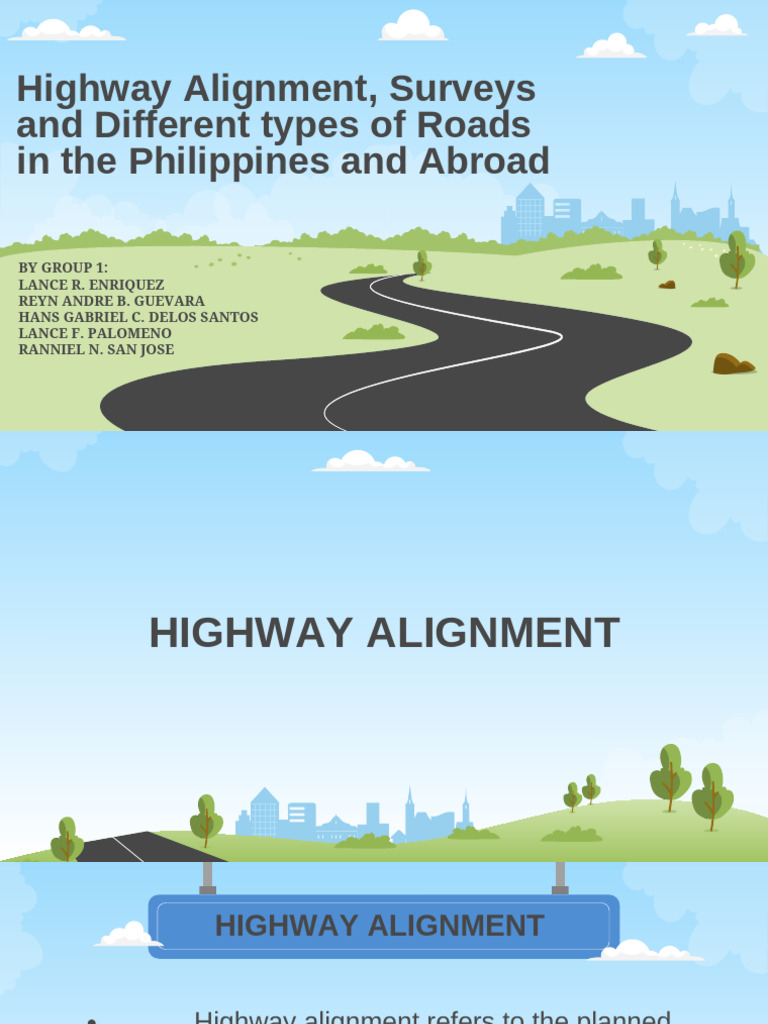 Group 1 Highway Alignment | PDF | Road | Surveying