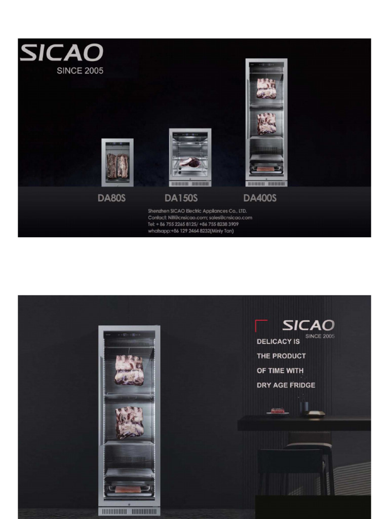 SICAO Dry Age Fridge Catalog | PDF
