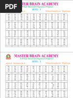 Anzan Mental Arithmetic Exercises | PDF