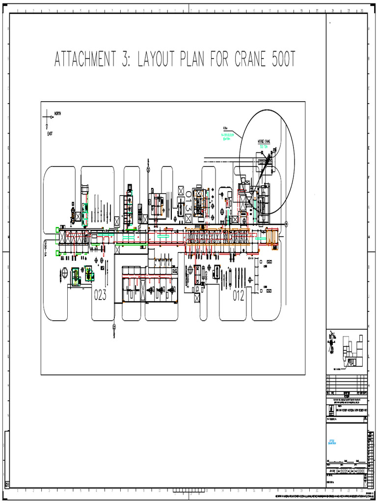 Attachment 3 - Layout Plan For Crane 500T | PDF