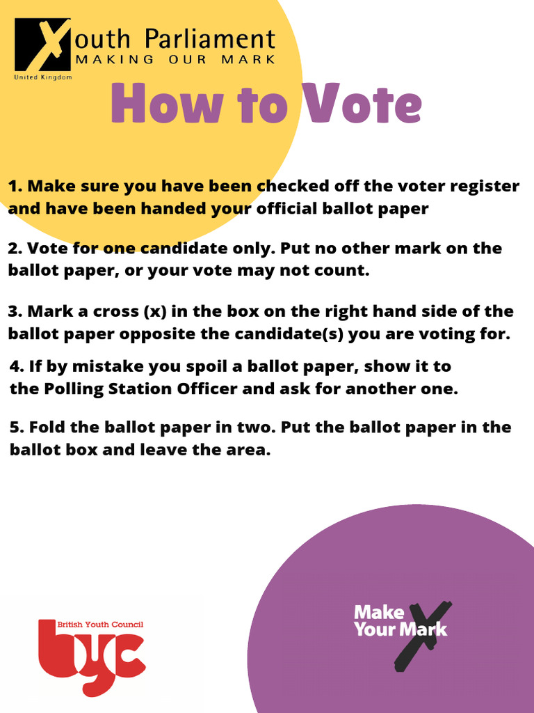How To Vote Poster | PDF