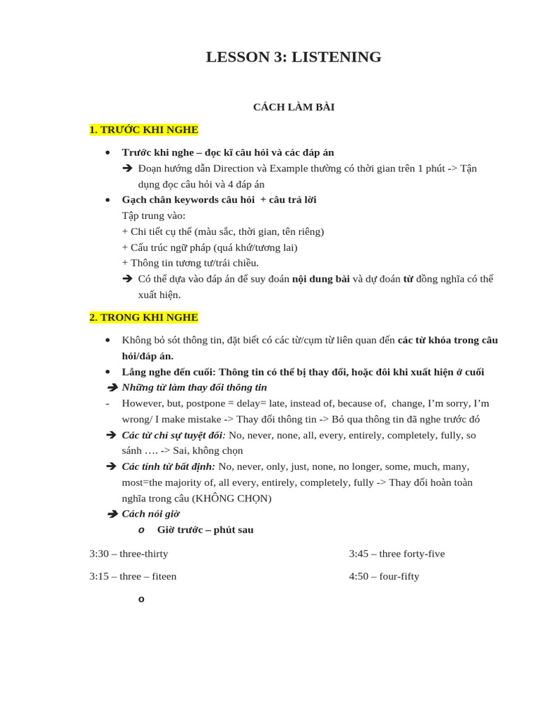 Listening Strategies for A2 English Test | PDF