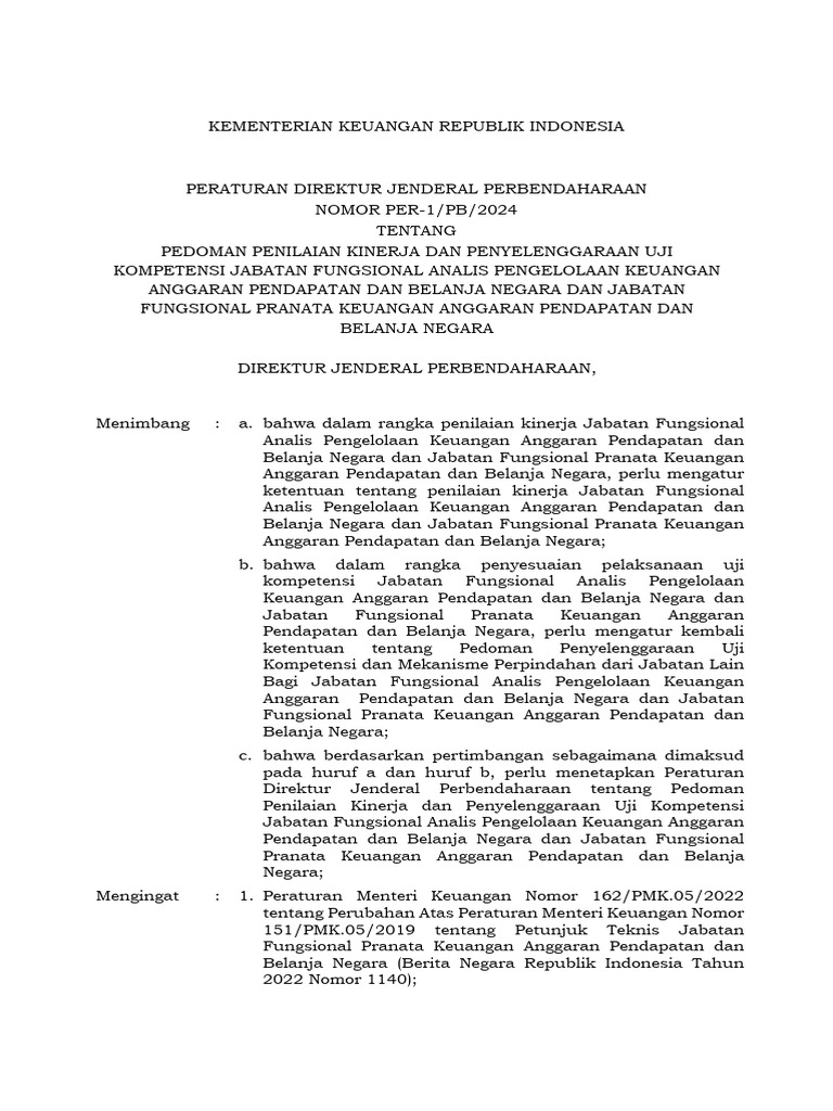 Pedoman Penilaian Kinerja dan Penyelenggaraan Uji Kompetensi Jabatan Fungsional Analis ...