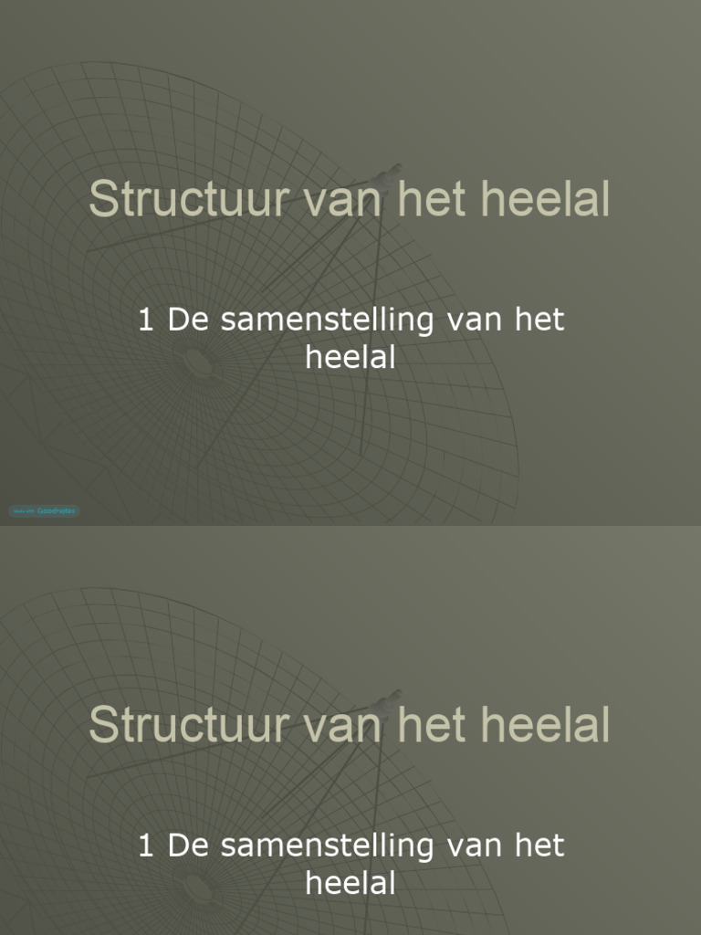 1 - PPT - Structuur - Van - Het - Heelal 2023 | PDF