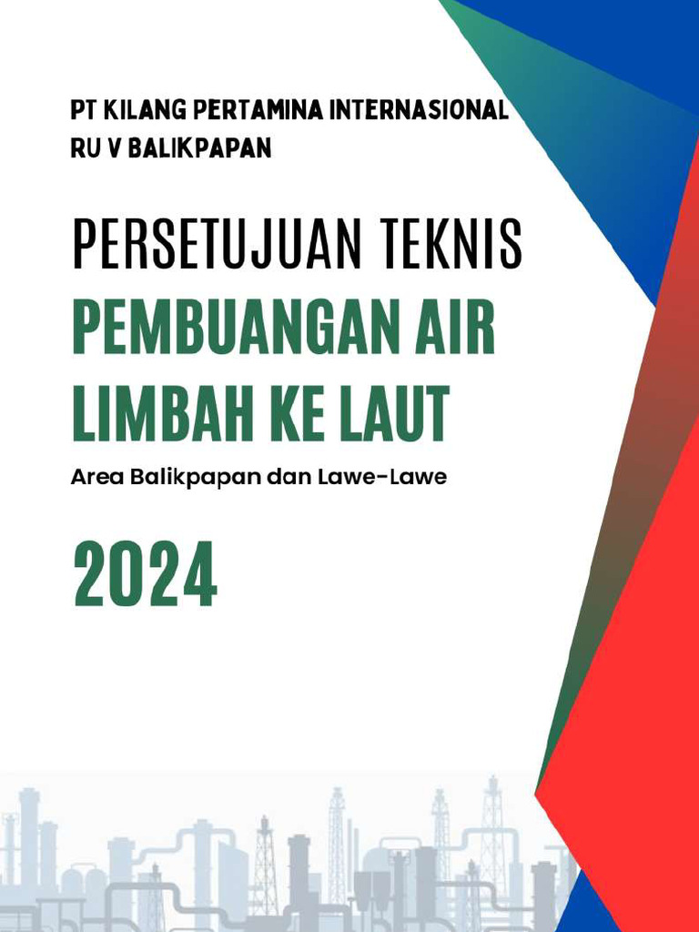 Dokumen Pertek Pembuangan Air Limbah Ke Laut - PT KPI RU V Balikpapan ...