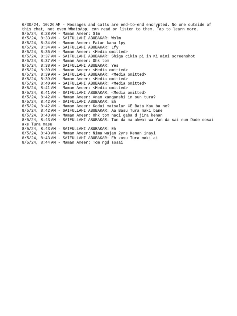 WhatsApp Chat With Maman Ameer | PDF