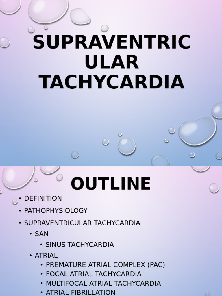 Supraventricular Tachycardia Rahaizah | PDF | Medical Specialties ...