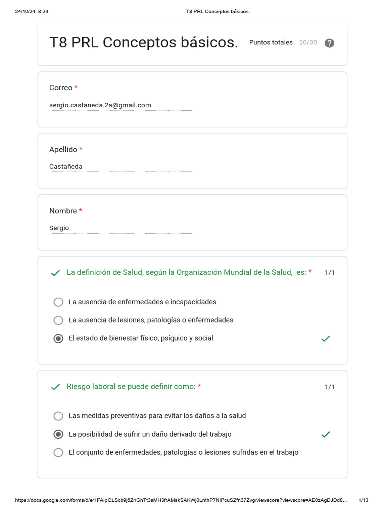 T8 PRL Conceptos Básicos | PDF | Especialidades Medicas | Medicina CLINICA