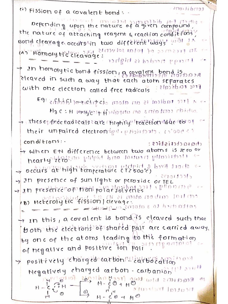 Reaction Intermediates, Attacking Reagents | PDF