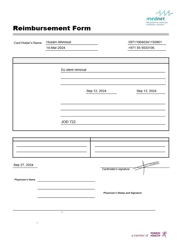 Mednet RI Form | PDF | Medicine | Clinical Medicine
