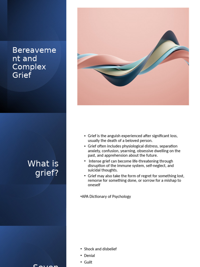 Bereavement and Complex Grief | PDF | Grief | Psychology