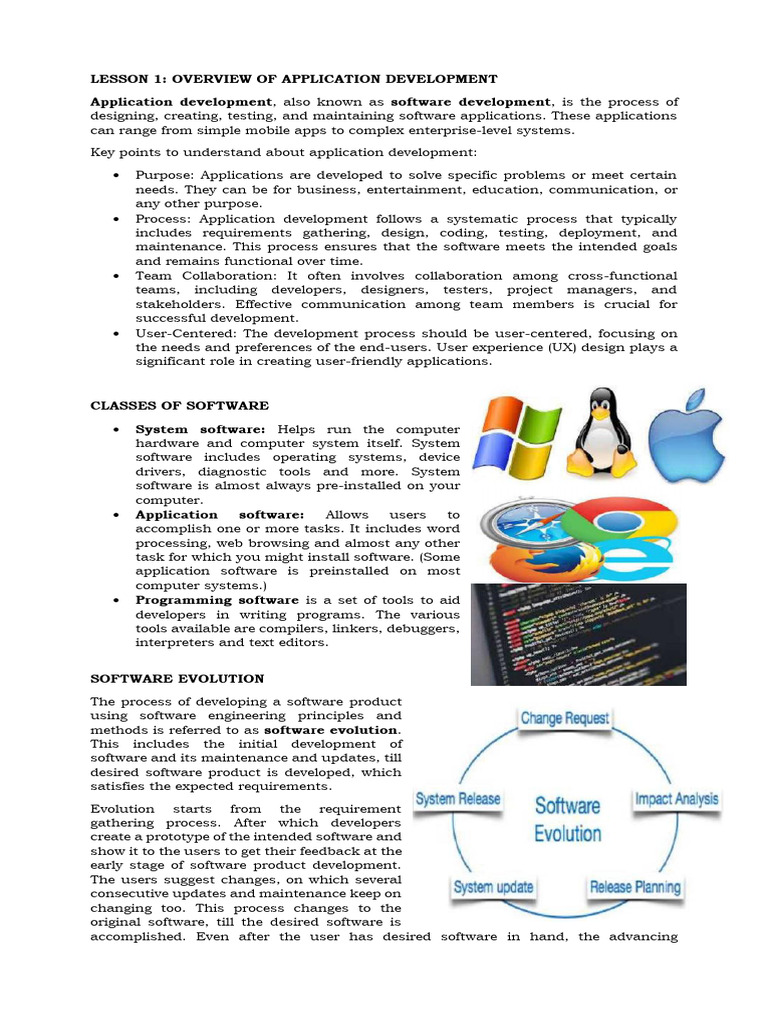 CC 35 Overview of Application Development | PDF | Software | Application Software
