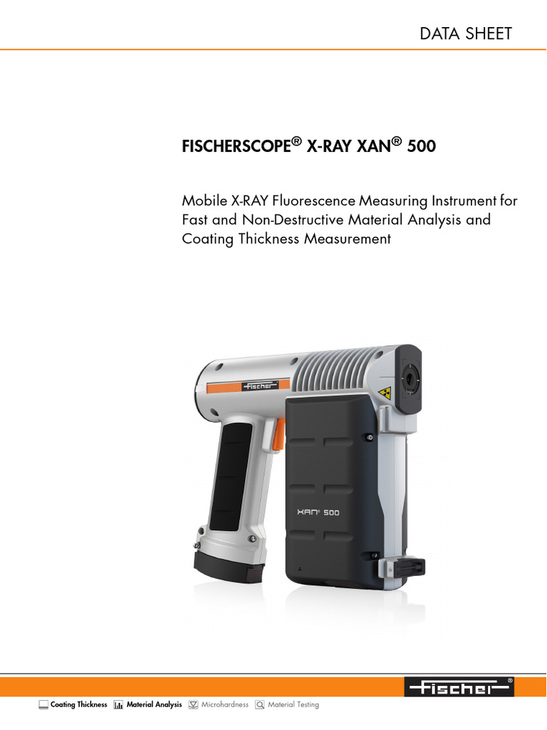 Fischer X-Ray Xan | PDF | Energy Dispersive X Ray Spectroscopy ...