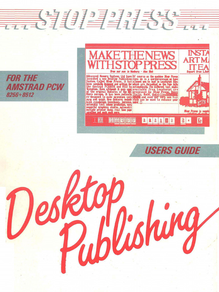 Stop Press Manual PCW | PDF