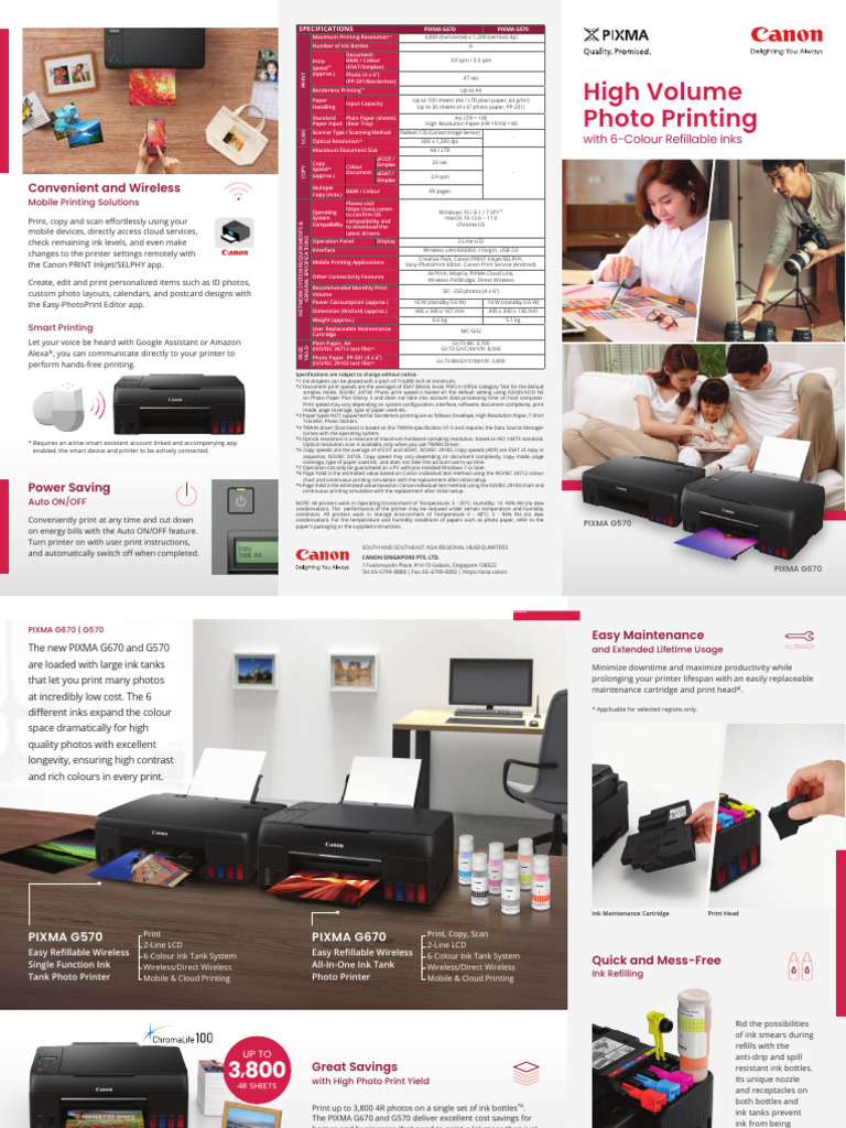 Pamflet Canon | PDF | Printer (Computing) | Image Scanner