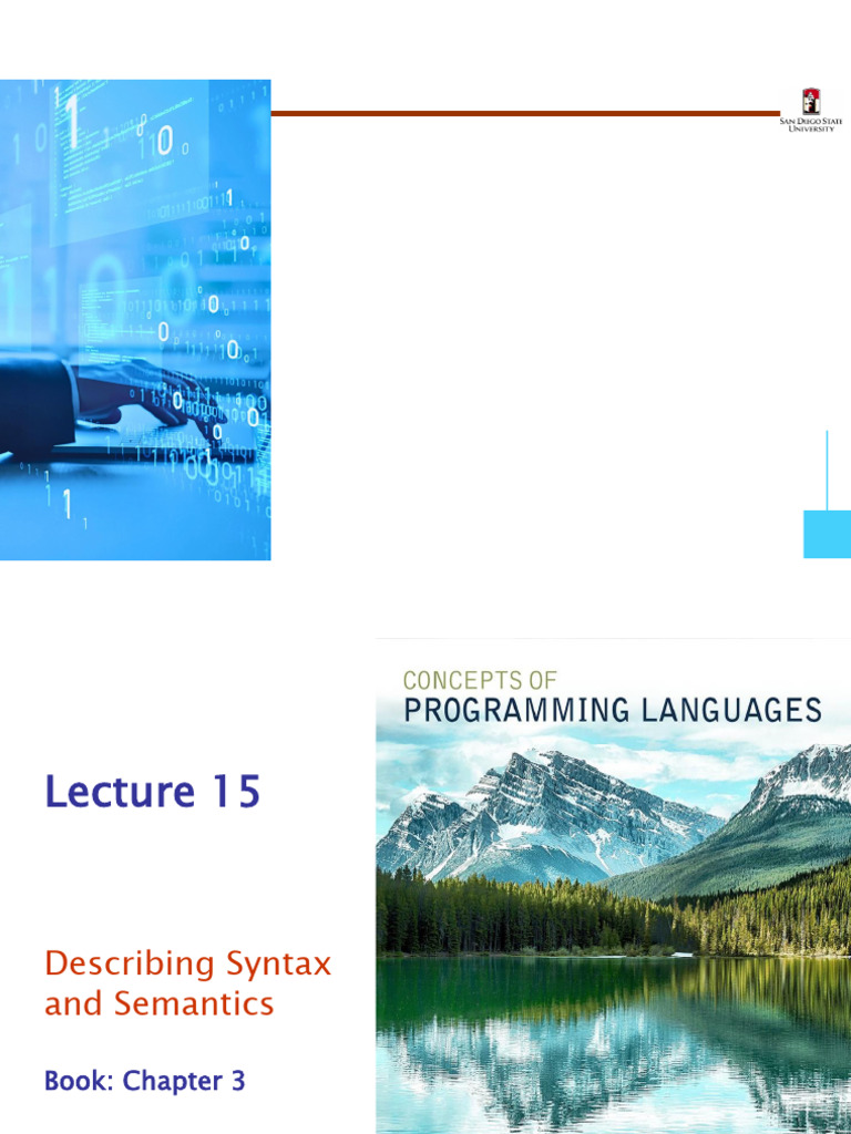 CS420 Lecture15 SyntaxSemantics | PDF | Parsing | Syntax