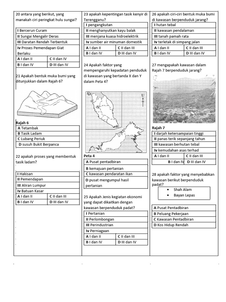 FORM 1 GEOGRAFI j3 | PDF