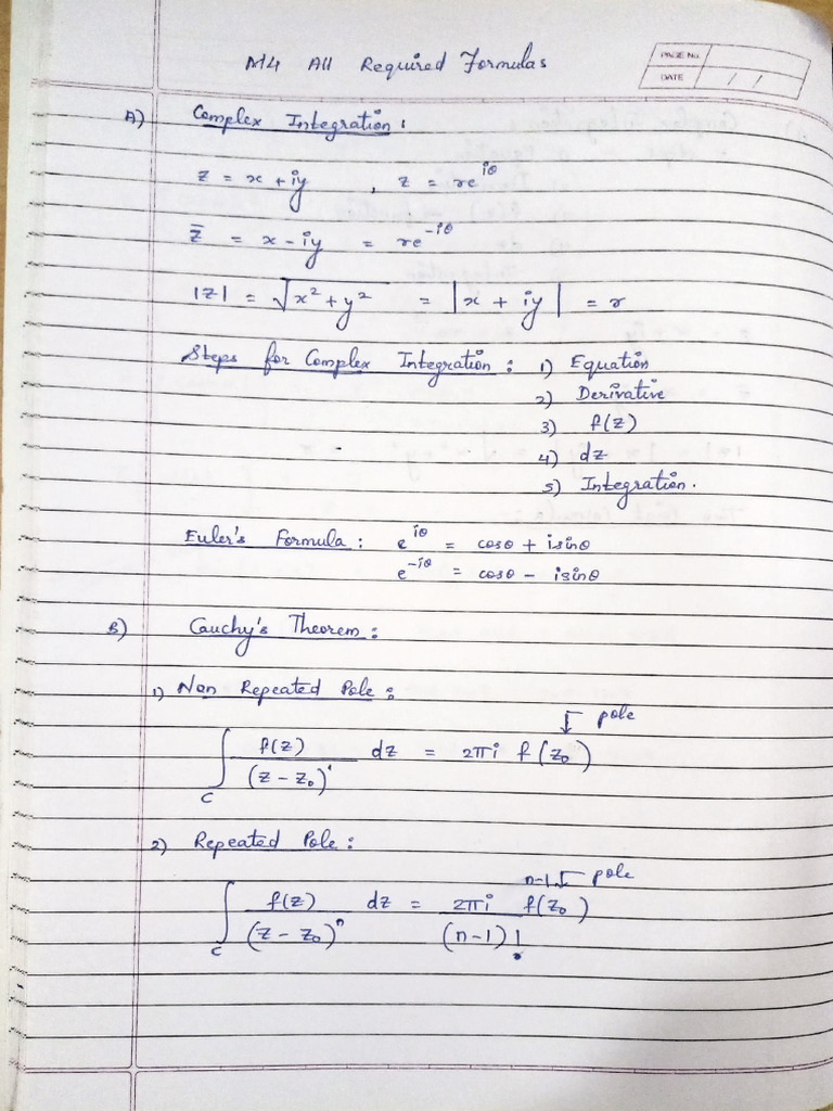 Essential Maths Formulas Overview | PDF