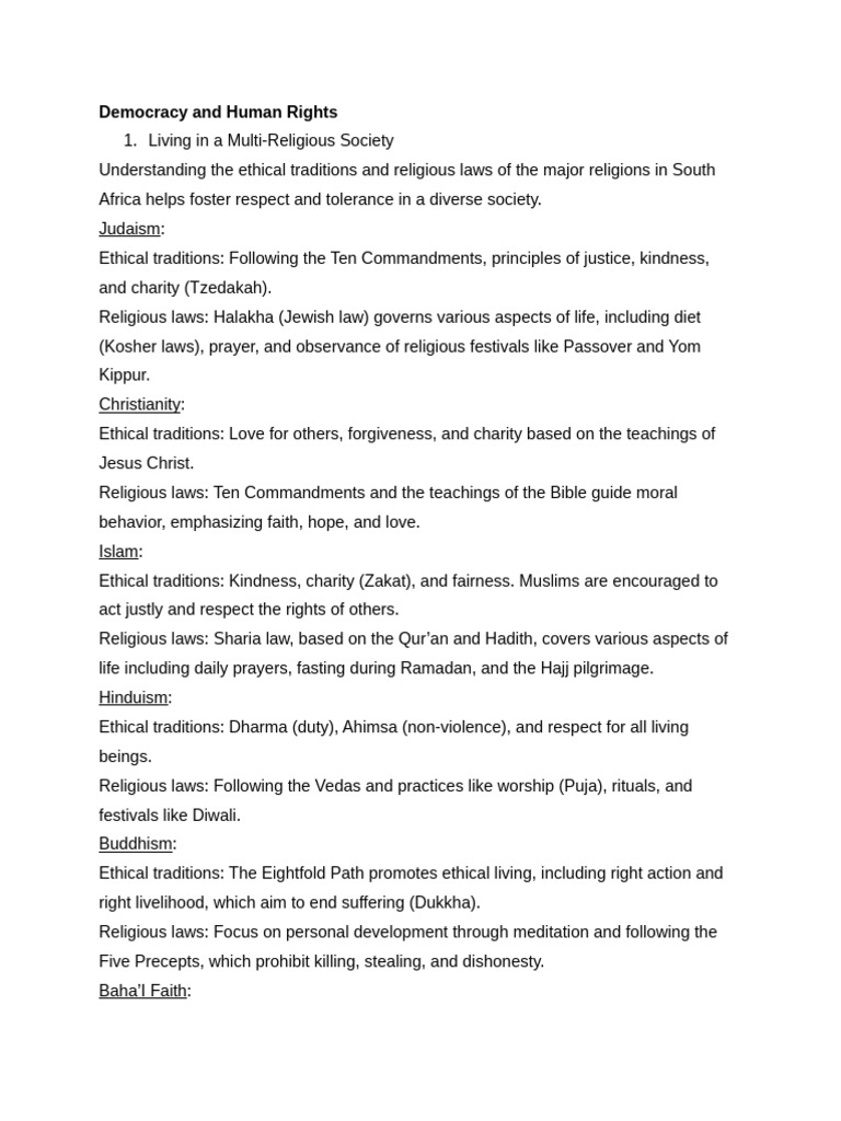 Grade 10 Democracy and Human Rights | PDF | Bias | Sports