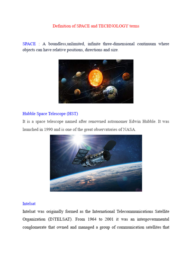 SPACE and Technology Definitions 2 - 96b0393d 1d89 4059 9608 ...