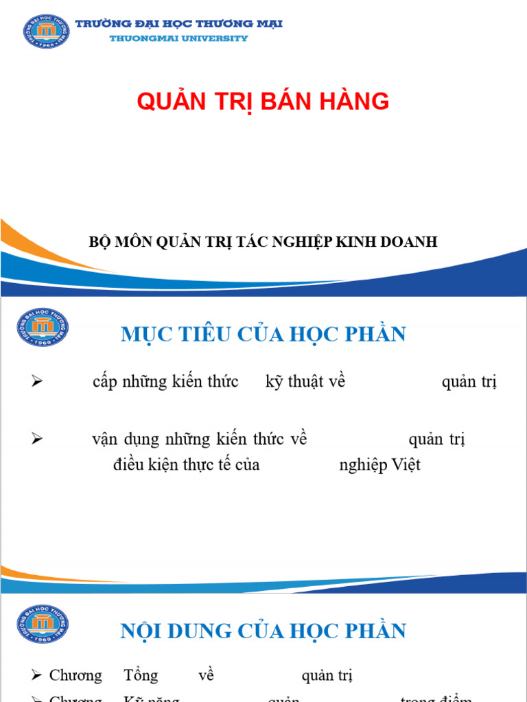 Chương 1 QTBH T NG Quan | PDF