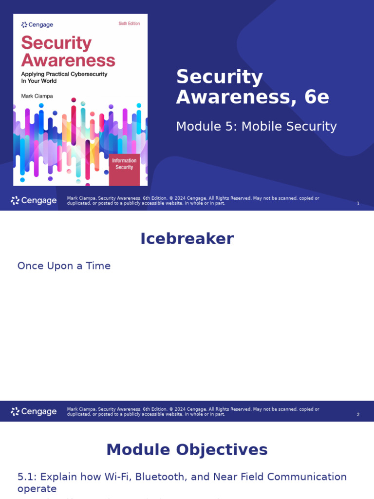 Ciampa SecurityAwareness6e PPT Module05 | PDF | Ieee 802.11 | Wi Fi