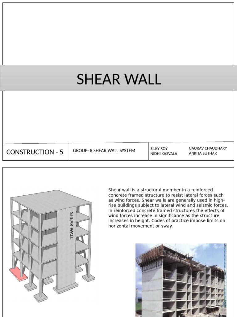 Construction 5 Shear Wall | PDF | Concrete | Framing (Construction)
