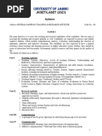 UGC NET Paper 1 Syllabus | PDF | Educational Technology | Learning