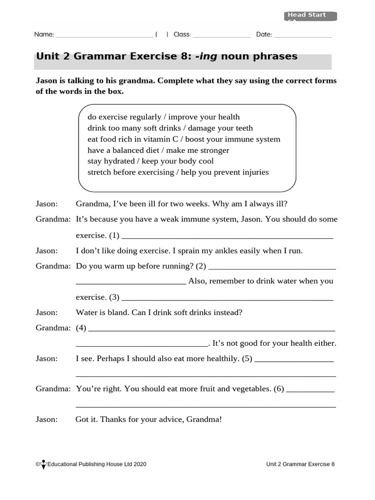 Hs Assorted 6au2 G Ex8 | PDF | Syntax | Grammar