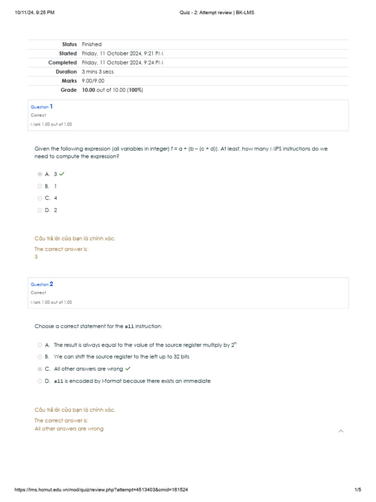 Quiz - 2 - Attempt Review - BK-LMS | PDF | Computer Data | Software Engineering