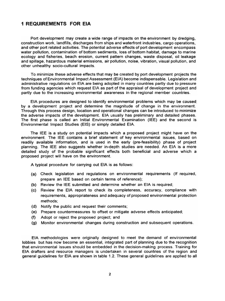 Eia 1 | PDF | Environmental Impact Assessment | Environmental Science