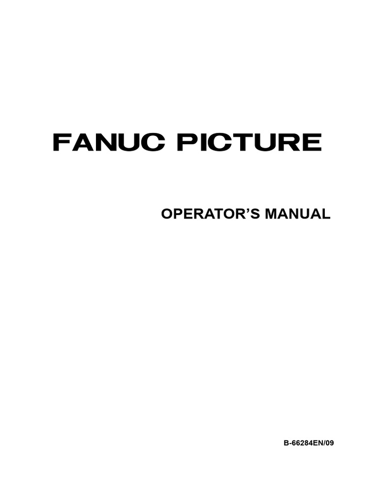 Fanuc Picture - Operator's Manual | PDF | Microsoft Windows | Windows Vista