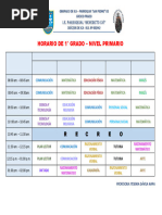 Horario Primer Grado Ts | PDF