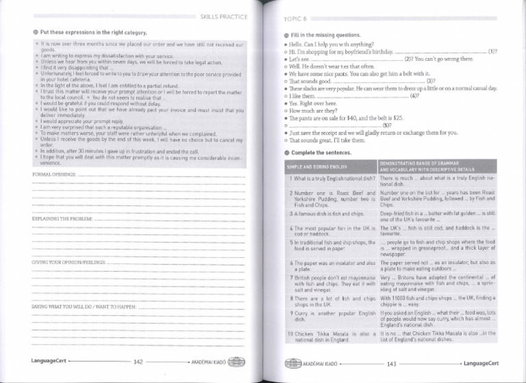 Letter of Complaint Feladat | PDF