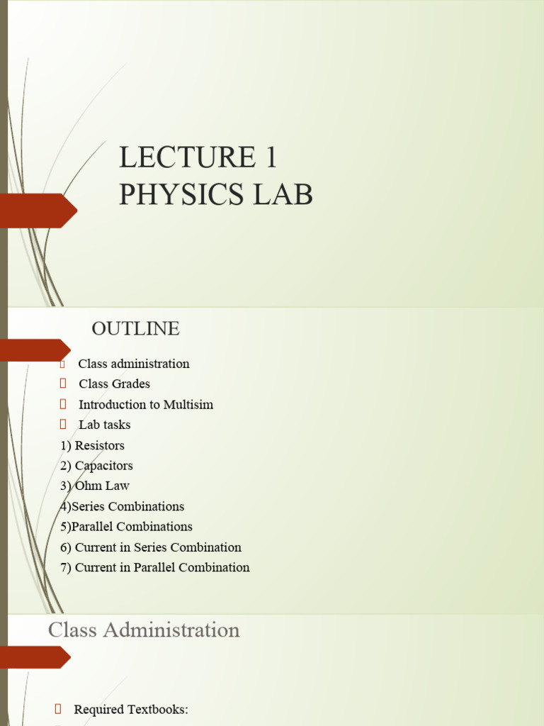 Lecture 1 | PDF | Teaching Methods & Materials | Technology & Engineering