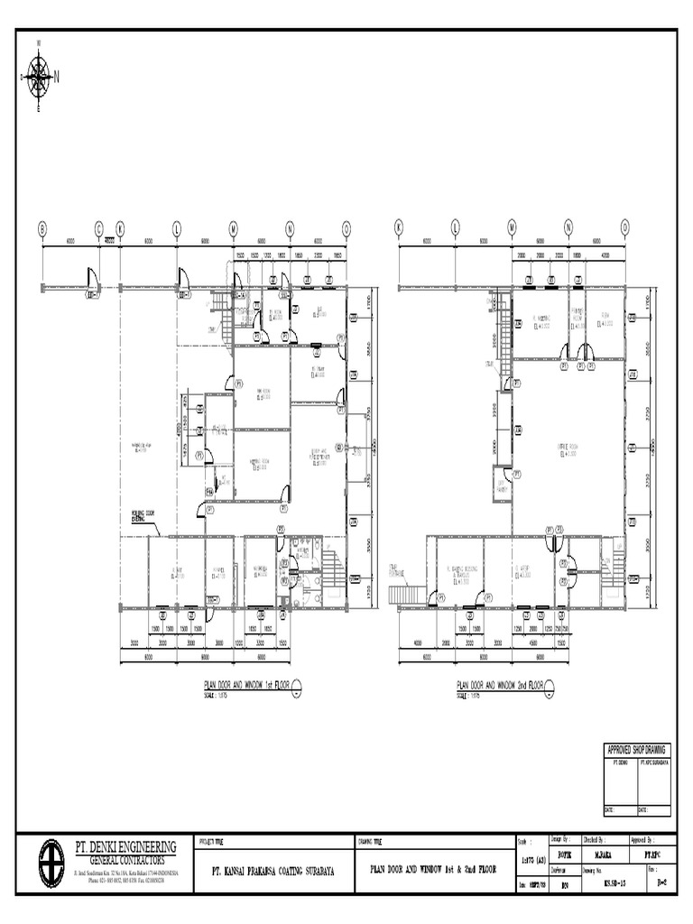 KS - SD-15&1 PLAN, DETAIL DOOR AND WINDOW 1st & 2nd FLOOR (R2) | PDF