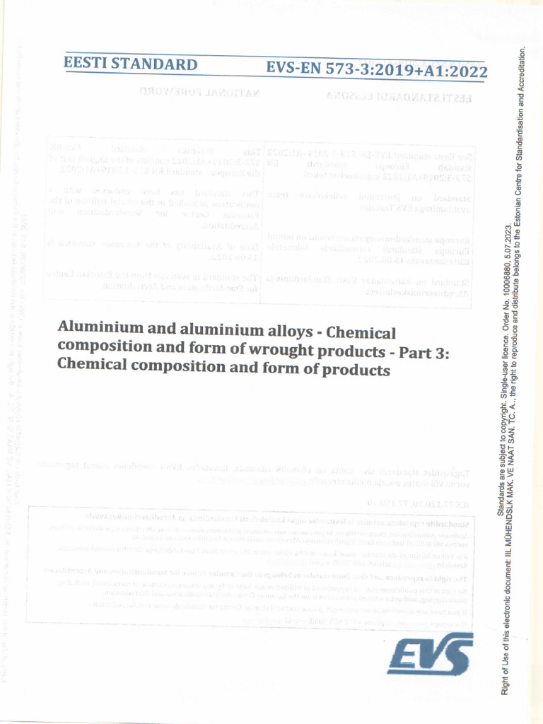 EN 573 3 2019+A1 2022 en | PDF | Building Materials | Secondary Sector Of The Economy