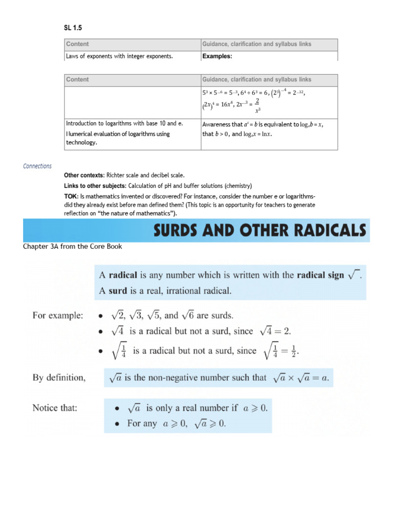 G11 Surds and Exponents | PDF | Teaching Methods & Materials | Science & Mathematics
