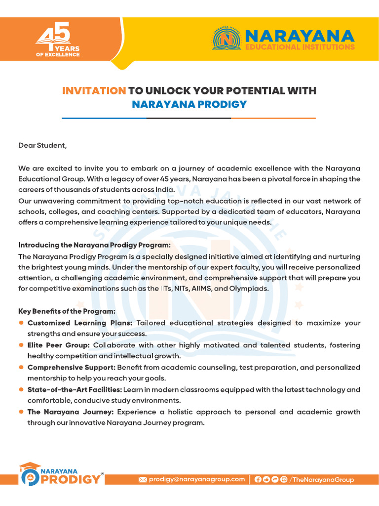 Invitation Letter Prodigy | PDF